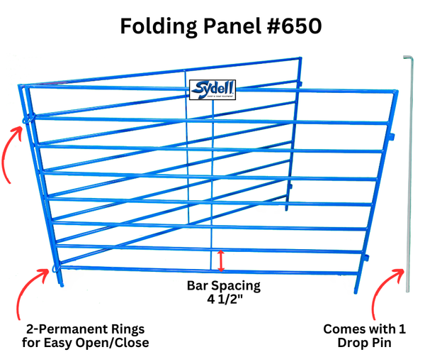 5' Double Folding Panels (650) – Sydell, Inc